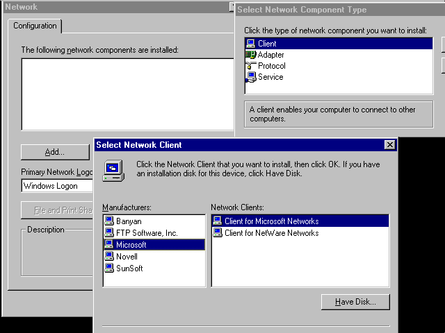 Windows 9x/ME Chebucto Plus Setup